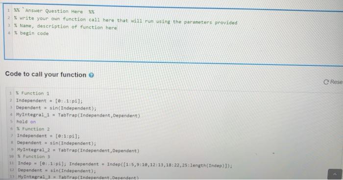 Solved Trapezoidal rule with tabulated data Write a MATLAB | Chegg.com