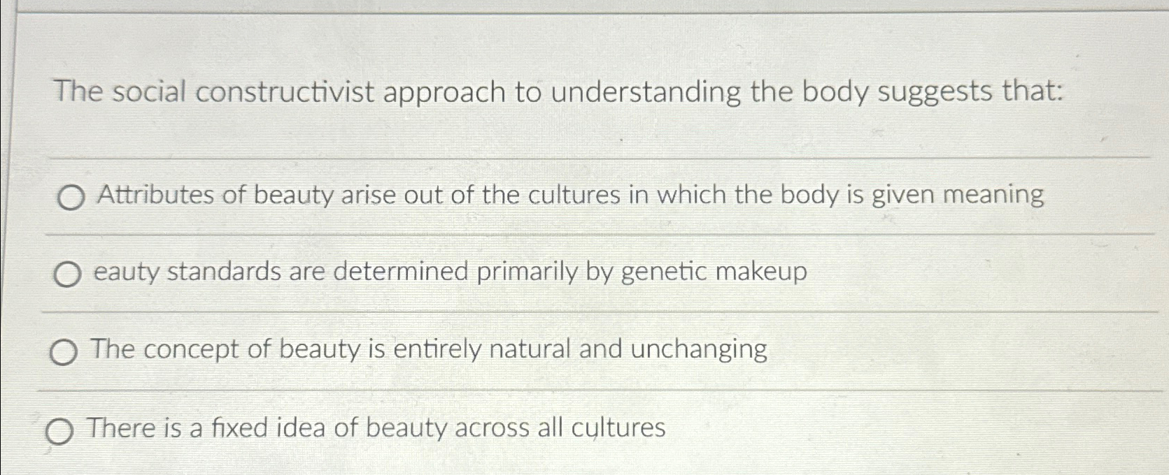 Solved The social constructivist approach to understanding | Chegg.com