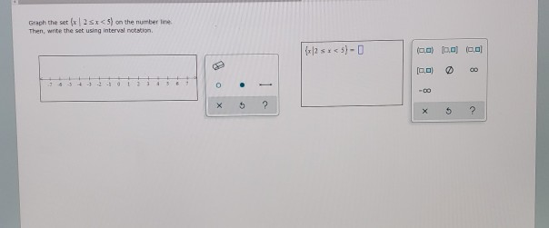 Solved Graph the set x 25x