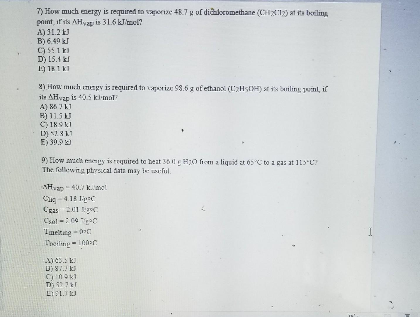 Solved 5 1) Explain why ice floats in water. A) Ice is more | Chegg.com