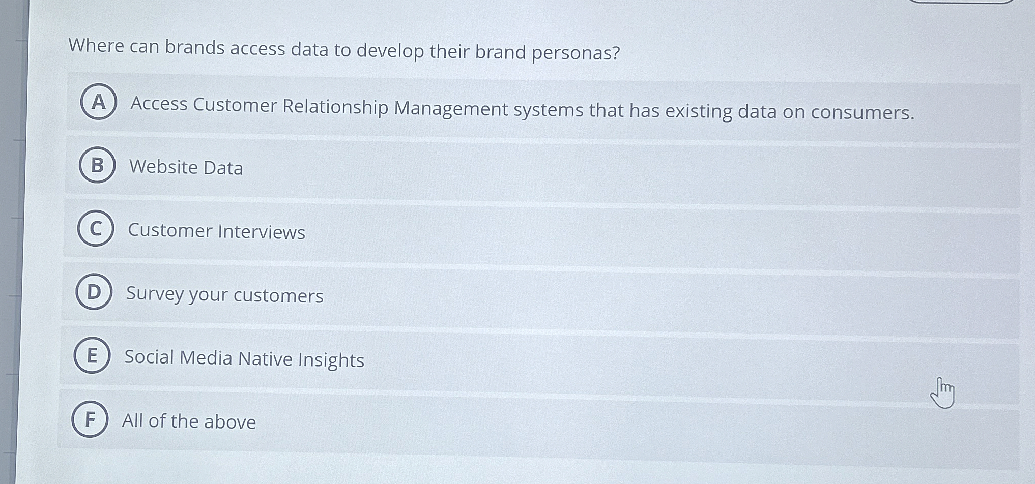 Solved Where can brands access data to develop their brand | Chegg.com