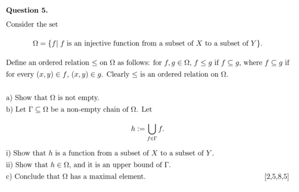 Solved (Set Theory) please can you give clear answers to | Chegg.com