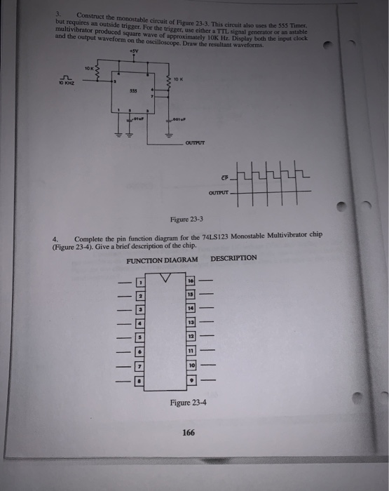 EXPERIMENT 23 MULTIVIBRATORS OBJECTIVES: U Construct | Chegg.com