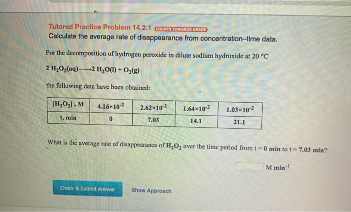 Solved Tutored Practice Problem 14.2.1 COUNTS TOWARDS GRADE | Chegg.com