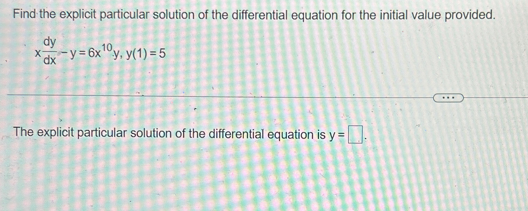Solved Find the explicit particular solution of the | Chegg.com