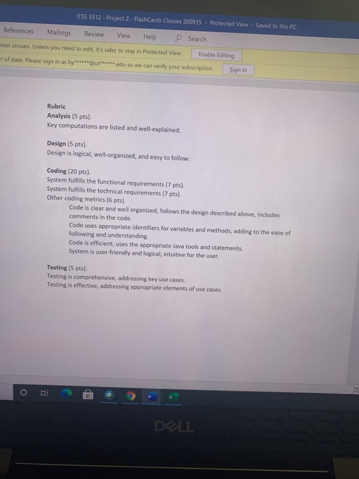 Solved 5 Safer to stay in Protected View Enable Editing ate. | Chegg.com