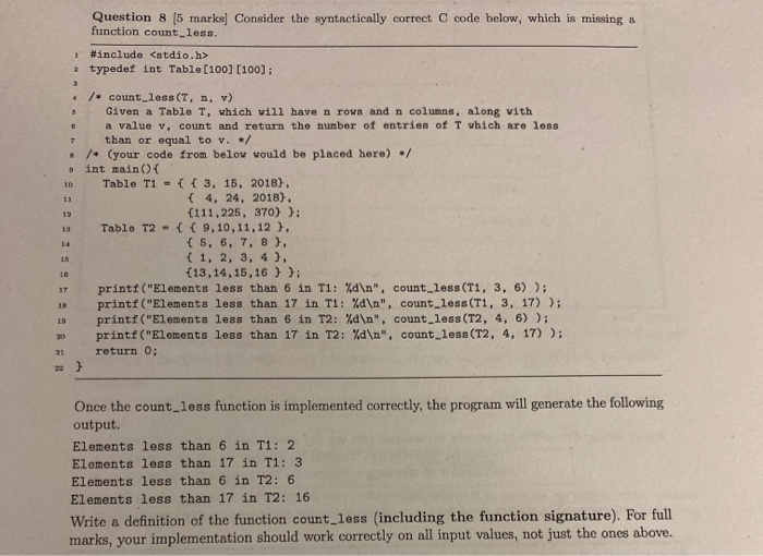 Solved Question 8 (5 marks] Consider the syntactically | Chegg.com