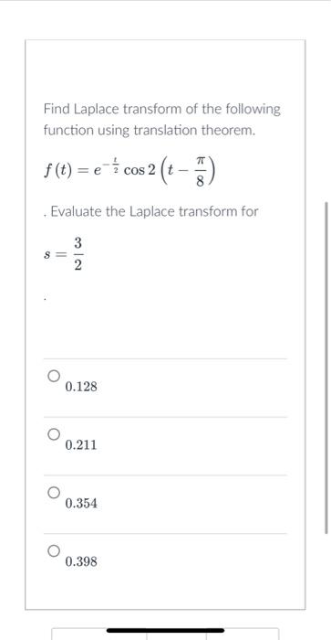 Solved Find inverse Laplace transform of the following | Chegg.com