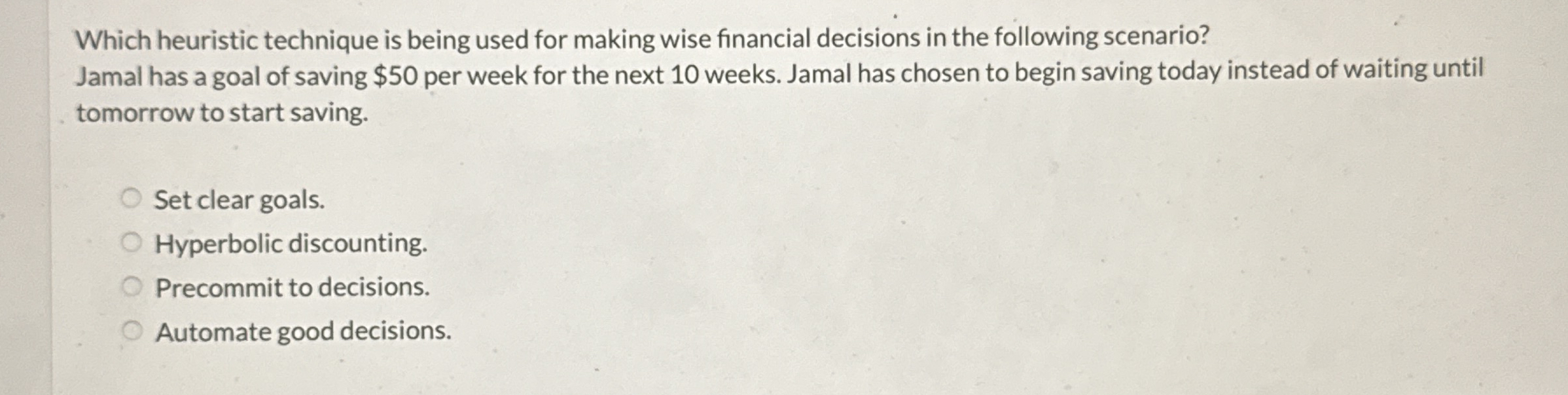 Solved Which heuristic technique is being used for making | Chegg.com