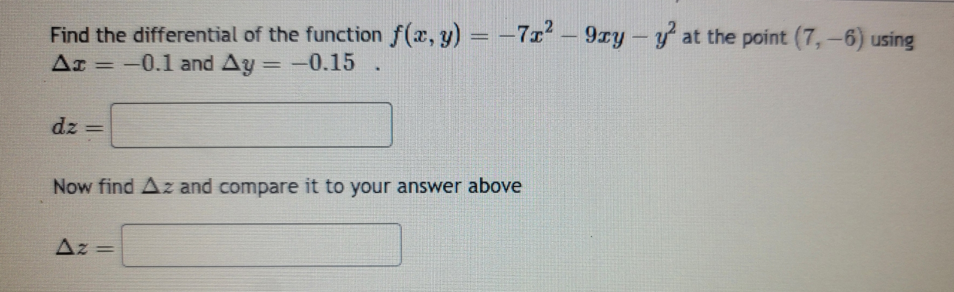 Solved Find the differential of the function | Chegg.com