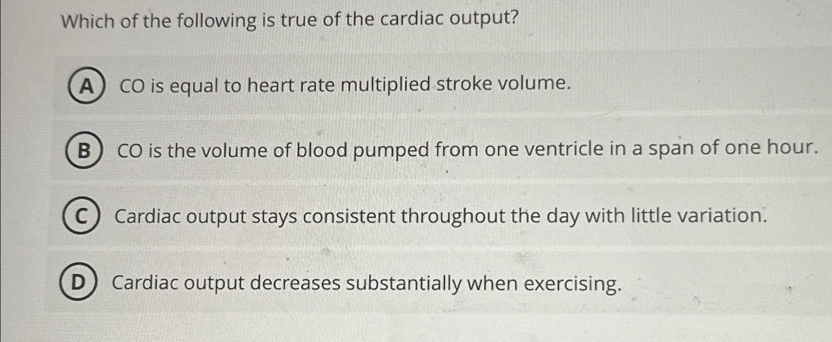 Solved Which of the following is true of the cardiac | Chegg.com