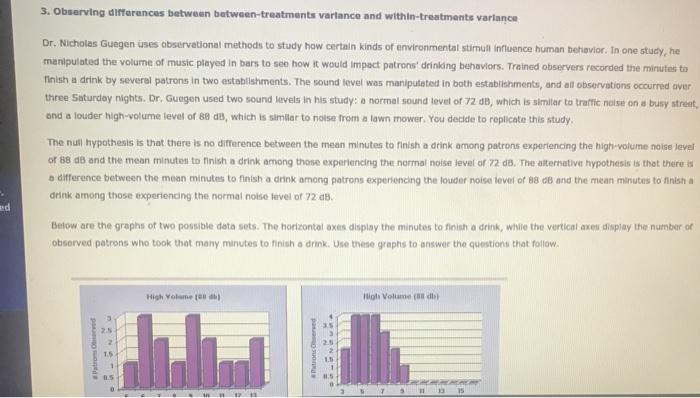 3. Observing differences between between-treatments | Chegg.com