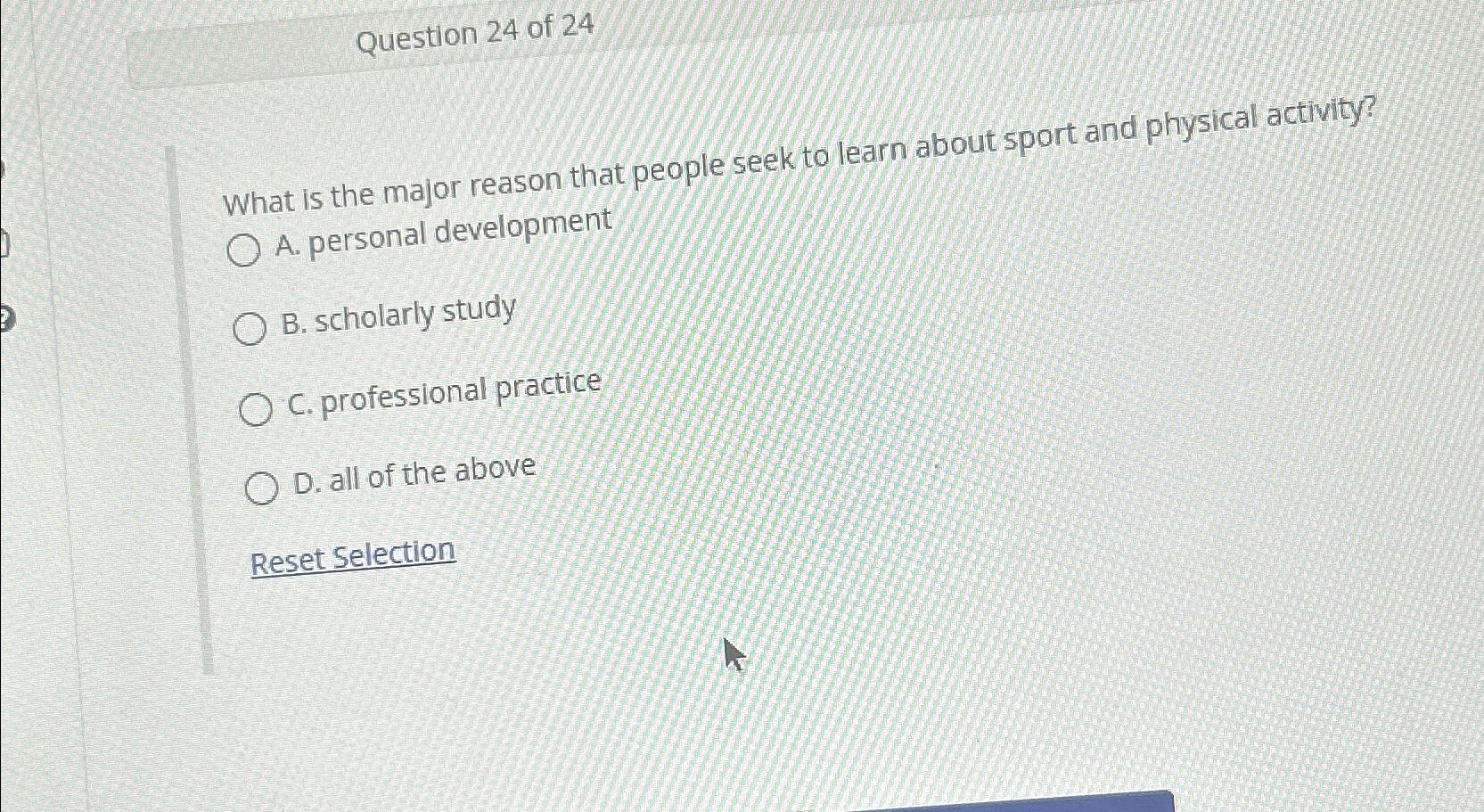 Solved Question 24 of 24What is the major reason that | Chegg.com Solved Question 24 of 24What is the major reason that | Chegg.com