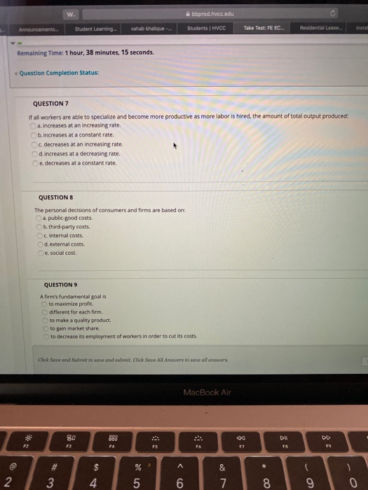 Solved bbprod.hvcc.edu Announcements. Student Learning vahab | Chegg.com