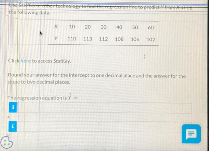 Solved Click here to access StatKey. Round your answer for | Chegg.com