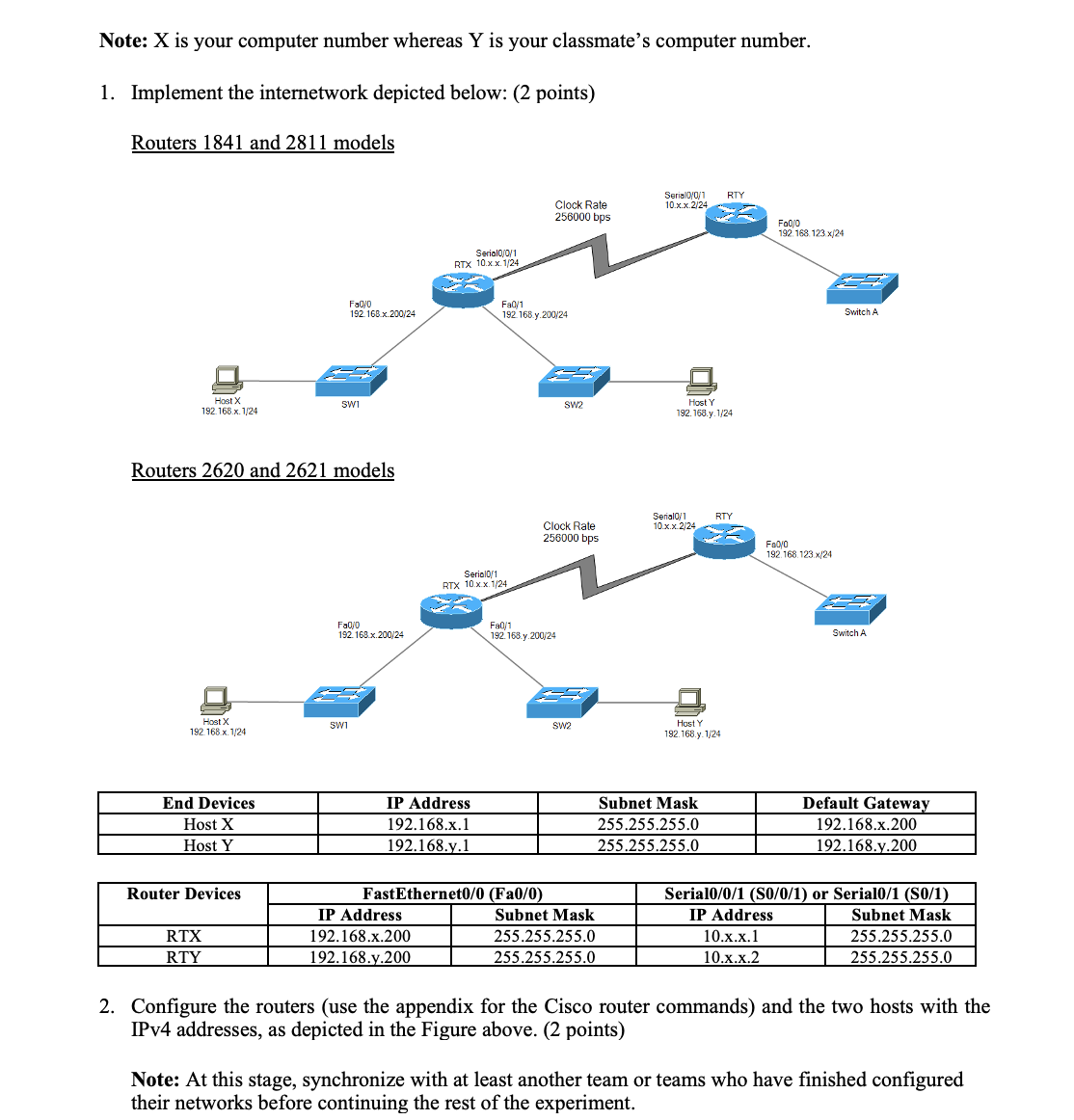 ObjectivesConfigure Cisco routers using basic | Chegg.com