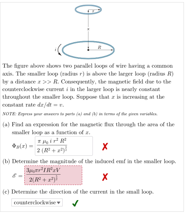 r R x≫R. ﻿Consequently, the magnetic field due to | Chegg.com