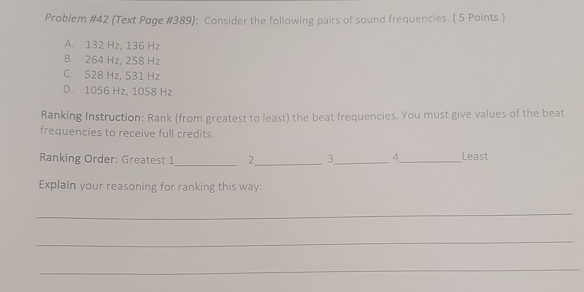 Solved Problem $42 (Text Page $389 ): Consider the following | Chegg.com