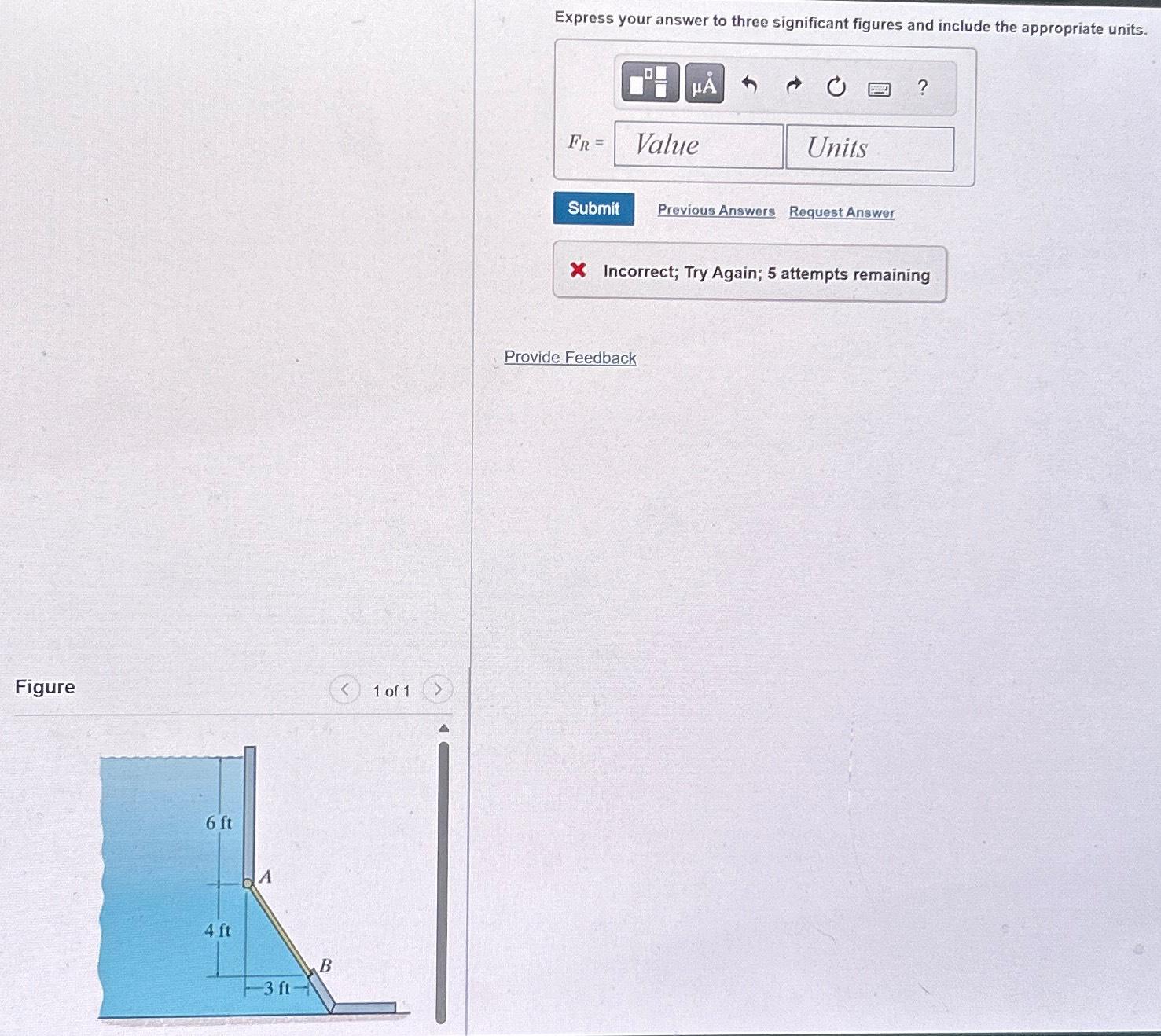 Solved Determine The Magnitude Of The Hydrostatic Force
