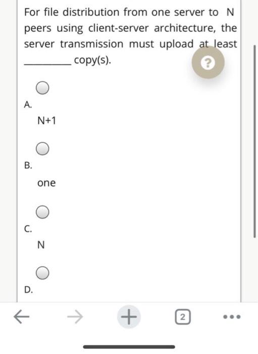 Solved P2P applications are more efficient when the number | Chegg.com