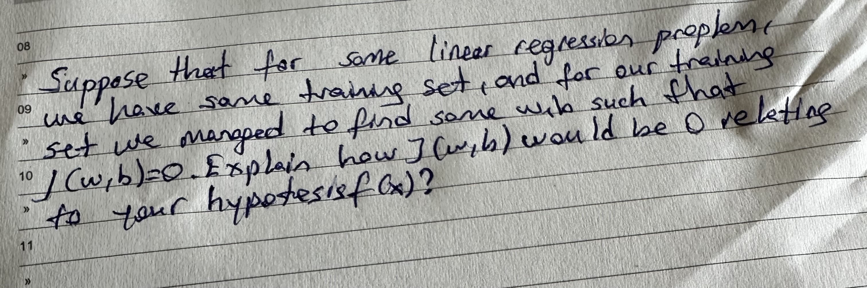 08Suppose that for same linear regression propleme " | Chegg.com