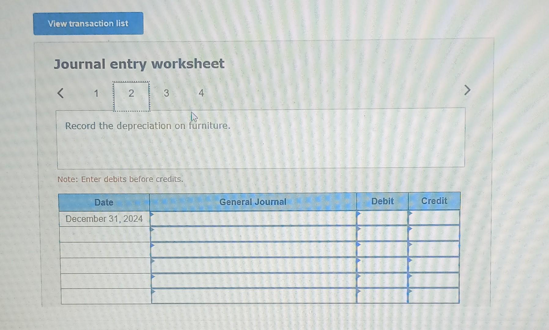 Solved Journal entry worksheet Journal entry | Chegg.com