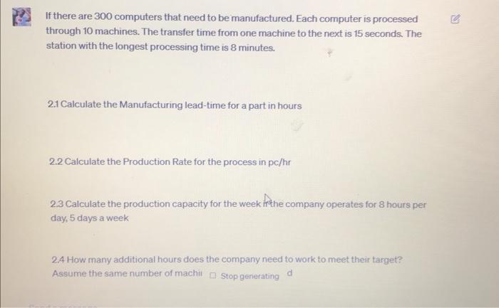 Solved If there are 300 computers that need to be | Chegg.com