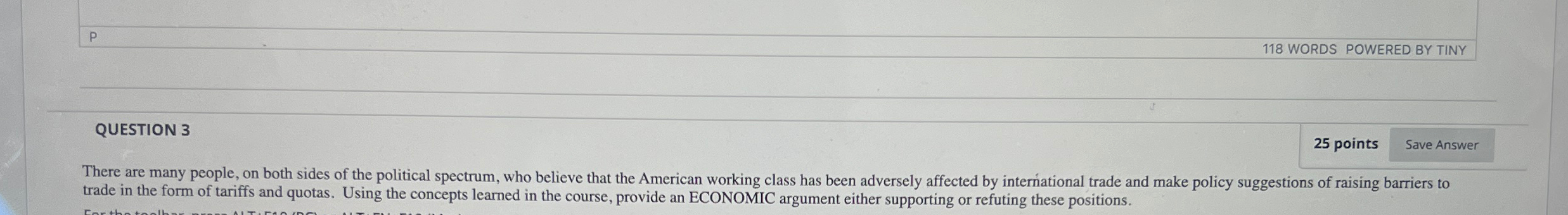 Solved 118 ﻿WORDS POWERED BY TINYQUESTION 325 ﻿pointsThere | Chegg.com