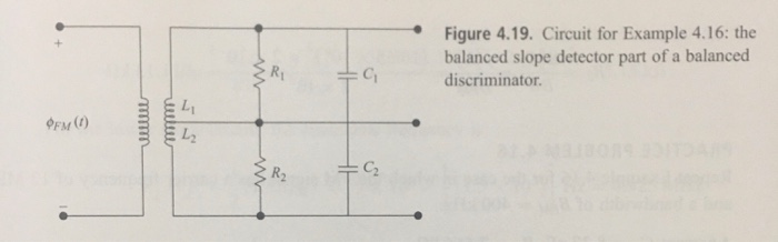 Solved The balanced discriminator used for demodulating a PM | Chegg.com