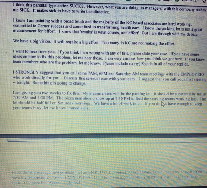 need to revise the content of Neal Pattersons email | Chegg.com