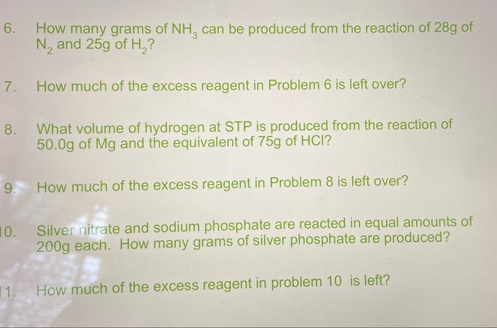 Solved 1. 2Al+6HCl−2AlCl3+3H2 If 25 g of aluminum was added | Chegg.com