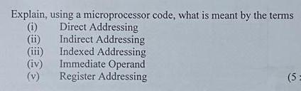 Solved Explain, using a microprocessor code, what is meant | Chegg.com