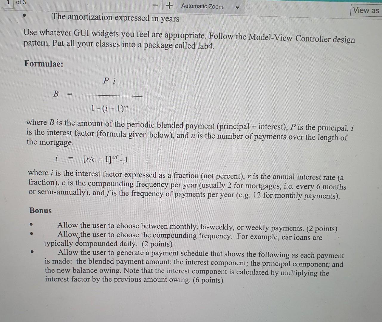 Solved Programming Graphical User Interfaces in Java: | Chegg.com