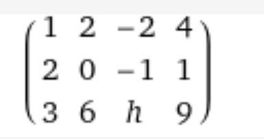 Solved Find all real numbers h for which a linear system | Chegg.com