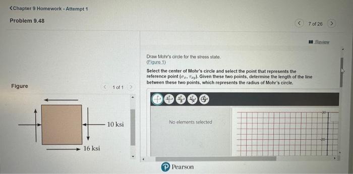 Solved Draw Mohr's circle for the stress state. (Figure 1) | Chegg.com Solved Draw Mohr's circle for the stress state. (Figure 1) | Chegg.com