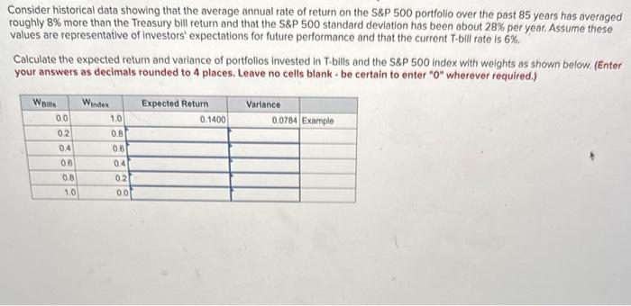Solved Consider historical data showing that the average | Chegg.com