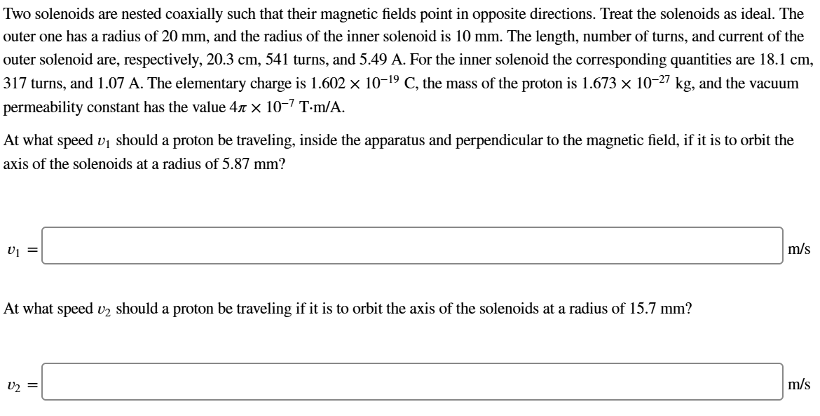 Solved Two solenoids are nested coaxially such that their | Chegg.com