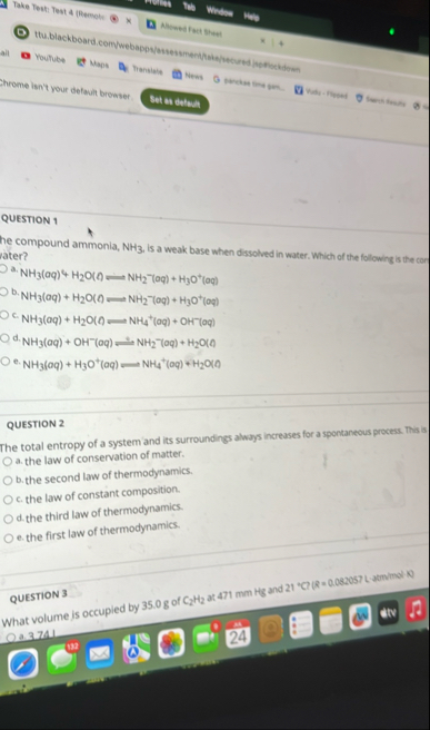 Solved QUESTION 1he compound ammonia, NH3, ﻿is a weak base | Chegg.com