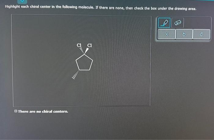 Solved Highlight each chiral center in the following | Chegg.com