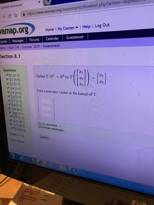 Solved WAMAP Assessment | Chegg.com