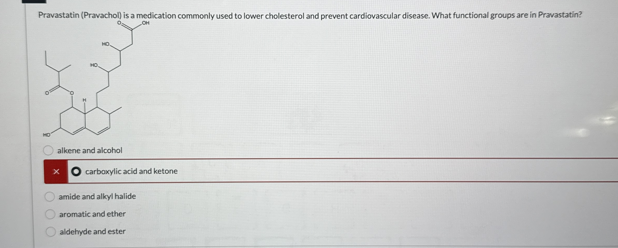 Solved Pravastatin (Pravachol) ﻿is a medication commonly | Chegg.com