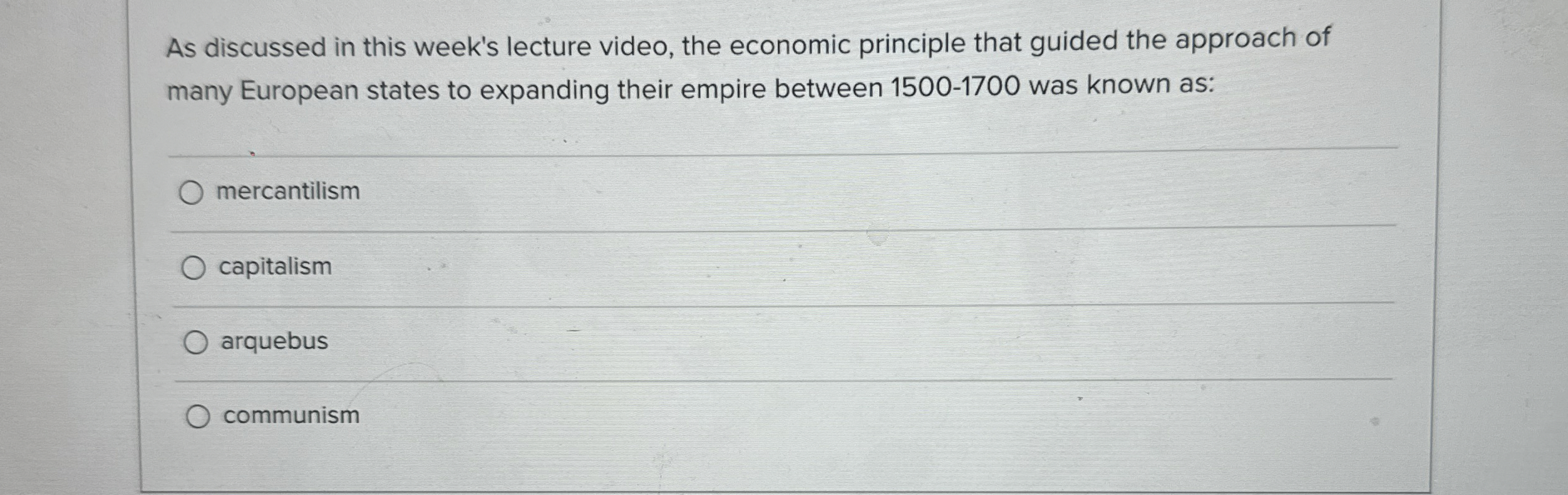 Solved As discussed in this week's lecture video, the | Chegg.com