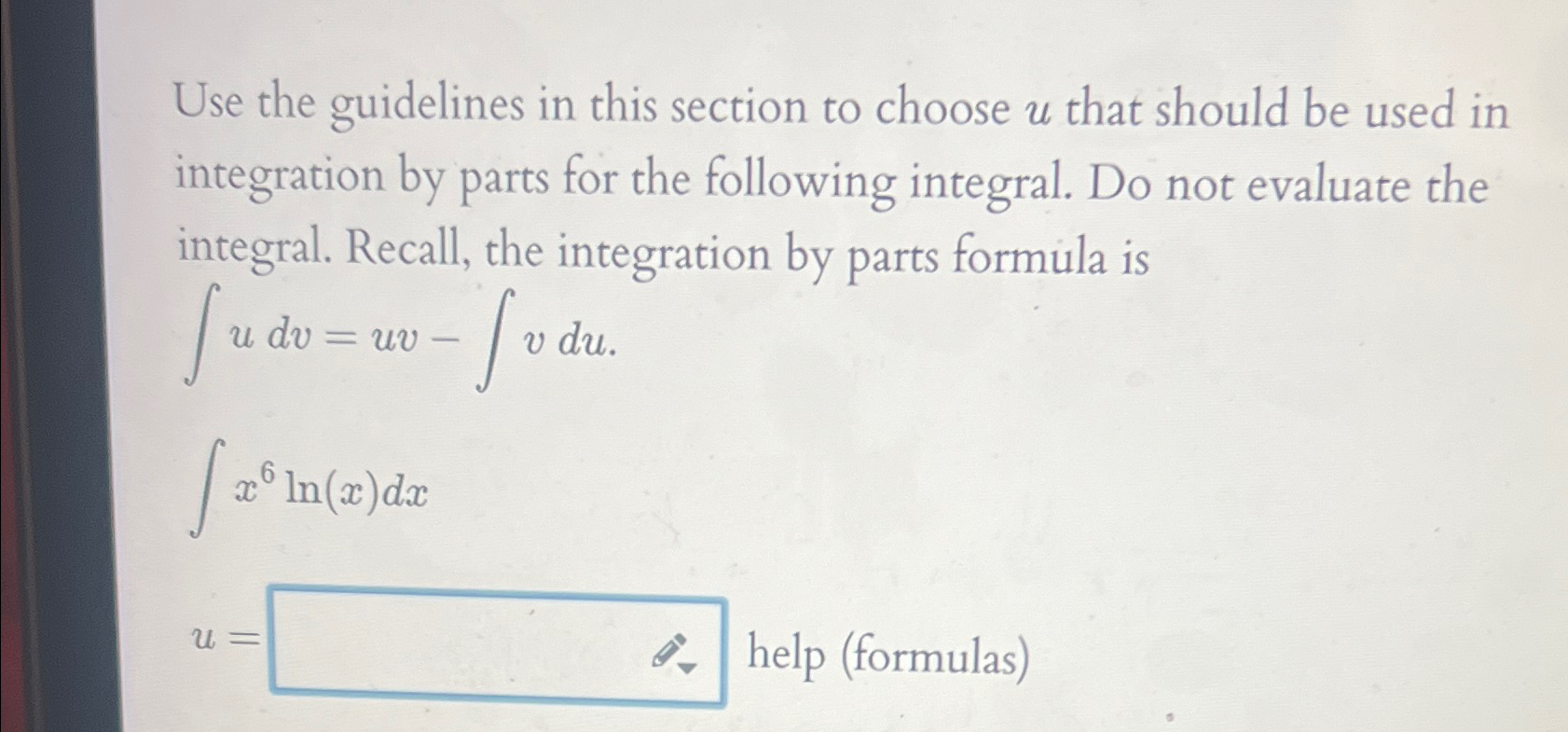 Solved Use the guidelines in this section to choose u ﻿that | Chegg.com