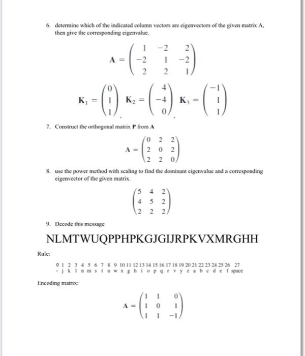 Solved 12 1 1. For A = (6 3. Verify that the matrix B=AAT is | Chegg.com