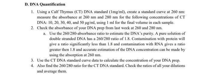 Use the CT DNA standard curve data to calculate the | Chegg.com