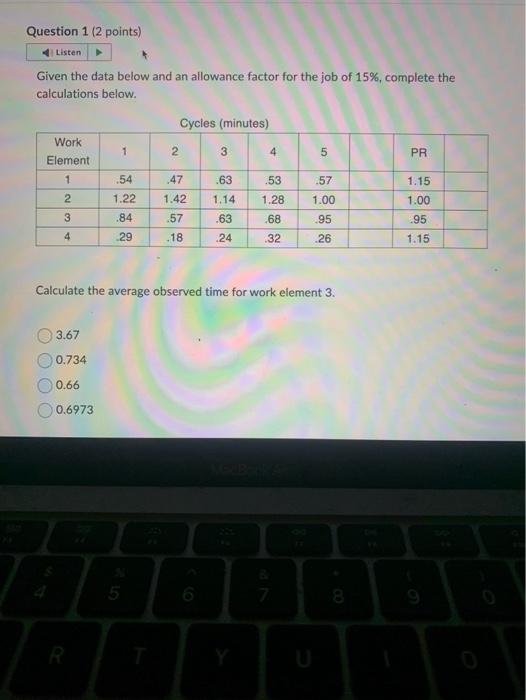 Solved Given the data below and an allowance factor for the | Chegg.com