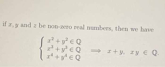 Solved if x,y and z be non-zero real numbers, then we have | Chegg.com
