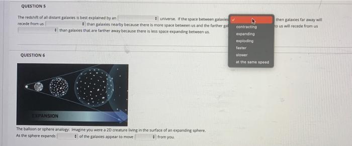 Solved QUESTIONS The redshift of all distant galaxies is | Chegg.com