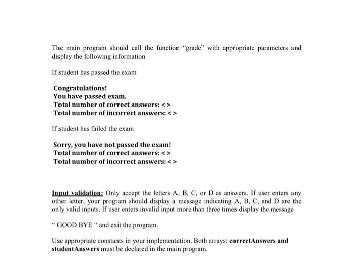 Solved 2. [14 Points] Driver's License Exam Grader System | Chegg.com