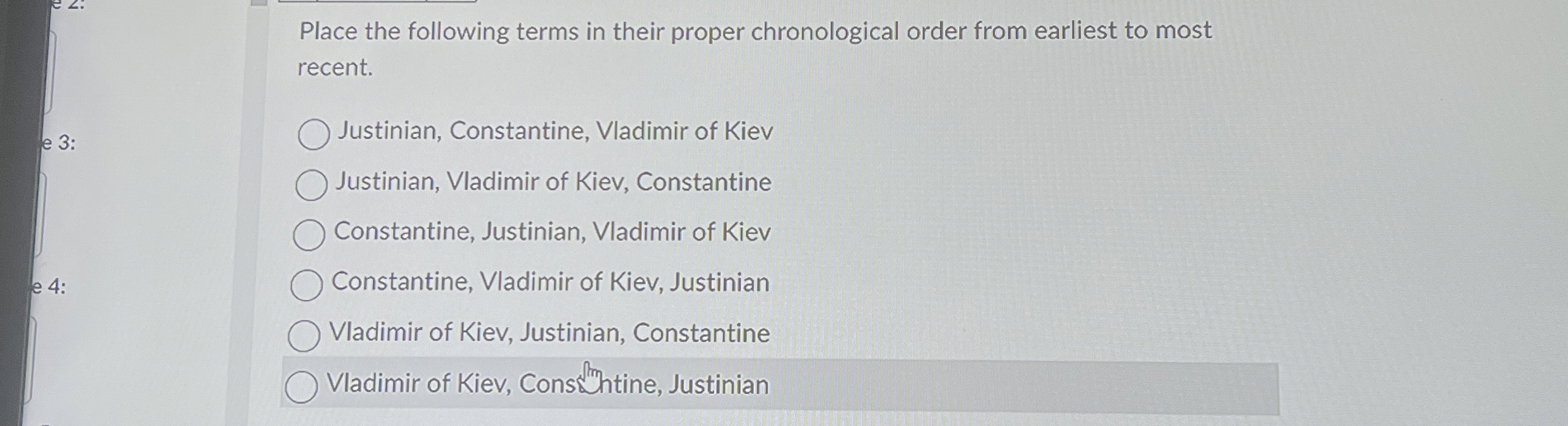 Solved Place the following terms in their proper | Chegg.com